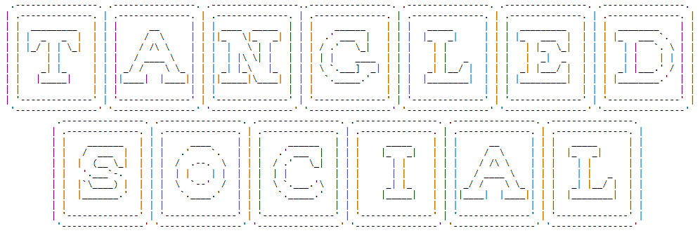 ASCII ART – TANGLED SOCIAL BANNER – splot